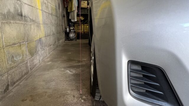 ラクティス フロントキャンバー調整 タイヤの片減り 雪道対策